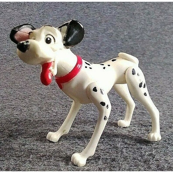 Disney | Toys | Vintage Disney 1 Dalmatians Pongo Pvc Dog Red Collar ...